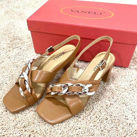 Vaneli | Shoes | New Vaneli Mighty Sandal In Caramel Nappa | Poshmark